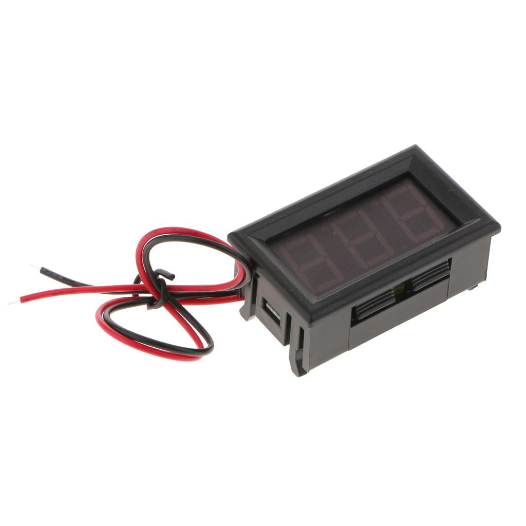 Digital meter,LED Display DC age Monitor Meter DC 4.5-30V Tester Panel ...