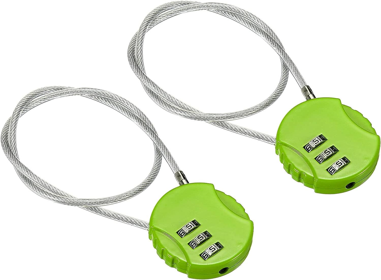 Combination Lock 15 Inch, 2 Pcs 3 Digit Outdoor Waterproof Code Padlock ...