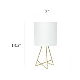 Simple Designs Down to the Wire Table Lamp with Fabric Shade - Walmart.com