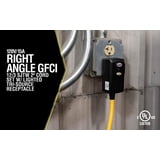Yellow Jacket 2814 12/3 SJTW GFCI with 3-Outlet LED Power Block, 2-Feet ...