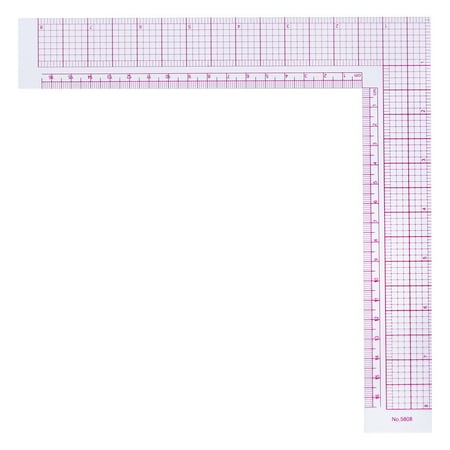 NUNADERNU 1 Pcs L-Shape Square 90 Degree Angle Ruler Plastic Drawing ...