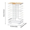 8-Slot Hollow Top Kitchen Knife Block, Countertop Storage Rack for ...