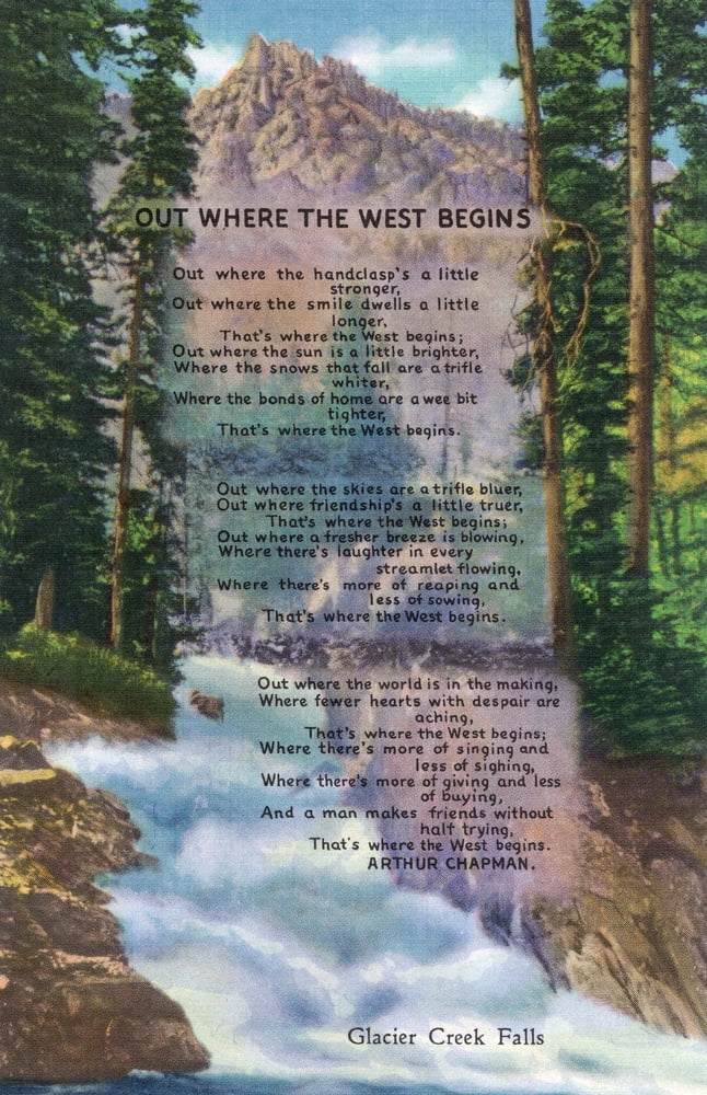 Grand Teton National Park, WY, Glacier Creek Falls with Out Where West ...