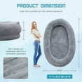 Docred Human Dog Bed,72"x51"x12" Oversized Dog Bed for Humans Size Bean ...