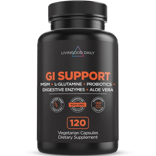 Livingood Daily GI Support, 120 Caps - Leaky Gut Repair - Gut Health ...