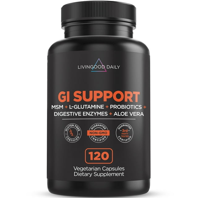 Livingood Daily GI Support, 120 Caps - Leaky Gut Repair - Gut Health ...