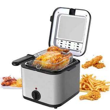 Deep Fryer with Basket, 1500W Electric Deep Fryer, Temperature Control ...