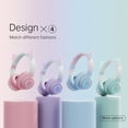 MICLOZYT Wireless Headphones Bluetooth,Cat Ear Shaped Portable Foldable ...