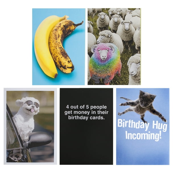 Hallmark Shoebox Funny Birthday Cards Assortment 5 Cards With Envelopes