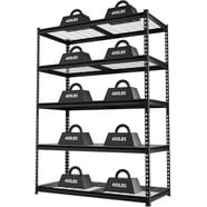 "REIBII 60"" W Heavy Duty Garage Shelving, 3000LBS, Adjustable 5 Tier ...