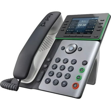 Poly Edge E220 IP Phone - Corded - Corded - Bluetooth, NFC - Desktop, Wall Mountable - Walmart.com