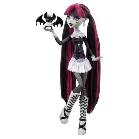 Monster High Reel Drama Draculaura Doll with Black and White Cinema ...