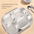 BIMZUC 1500 ml 316 Stainless Steel Lunch Box with Utensils, Multi ...