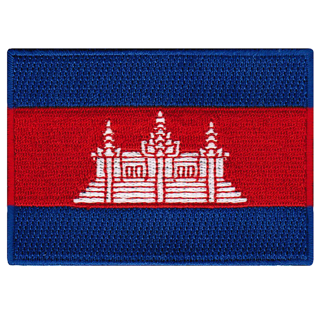 Cambodia Flag Embroidered Iron-on Patch - Walmart.com