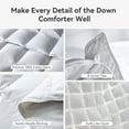 Goose Feather Down Fiber Comforter, 100% Organic Cotton Fabric Duvet ...