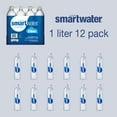 smartwater vapor distilled premium water bottles, 1 Liter, 12 Pack ...