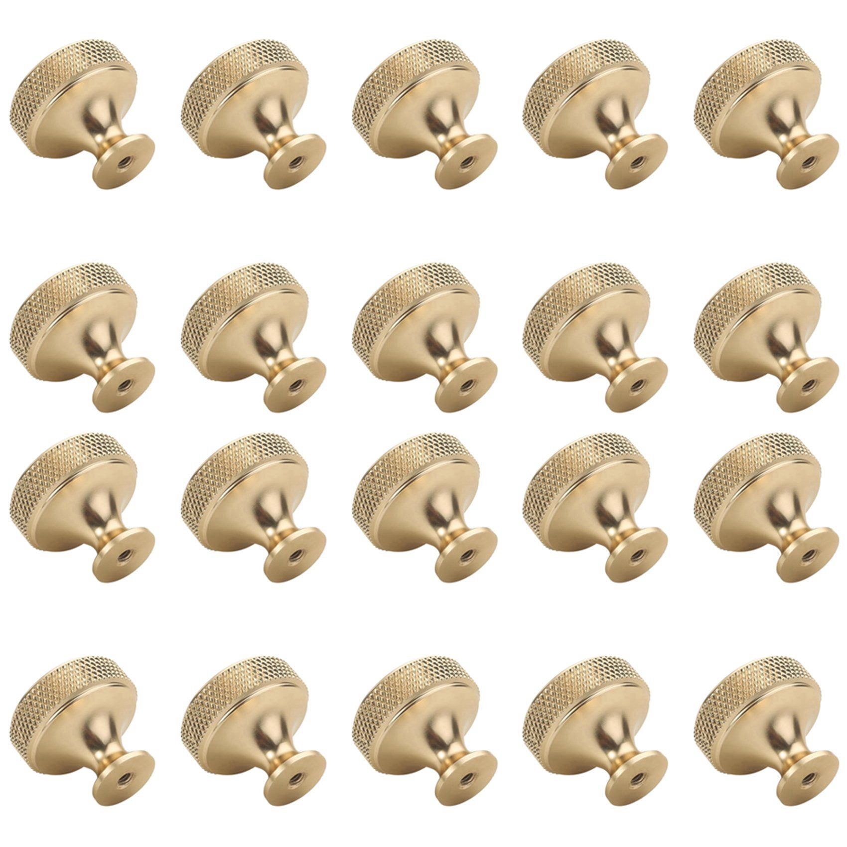 Click here for Unbranded 20 Pack 1.2 Inch Brushed Gold Cabinet Kn... prices