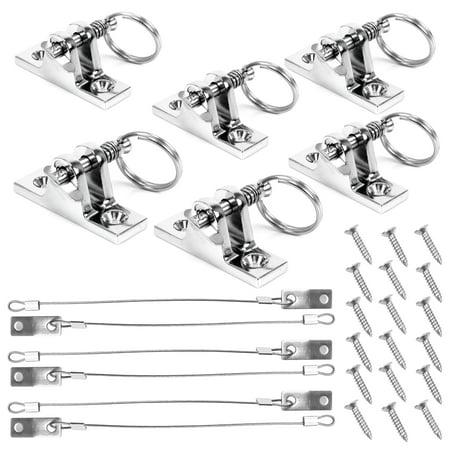 KNOX 90 Degree Bimini Top Deck Hinge Mount with Quick Release Pins ...