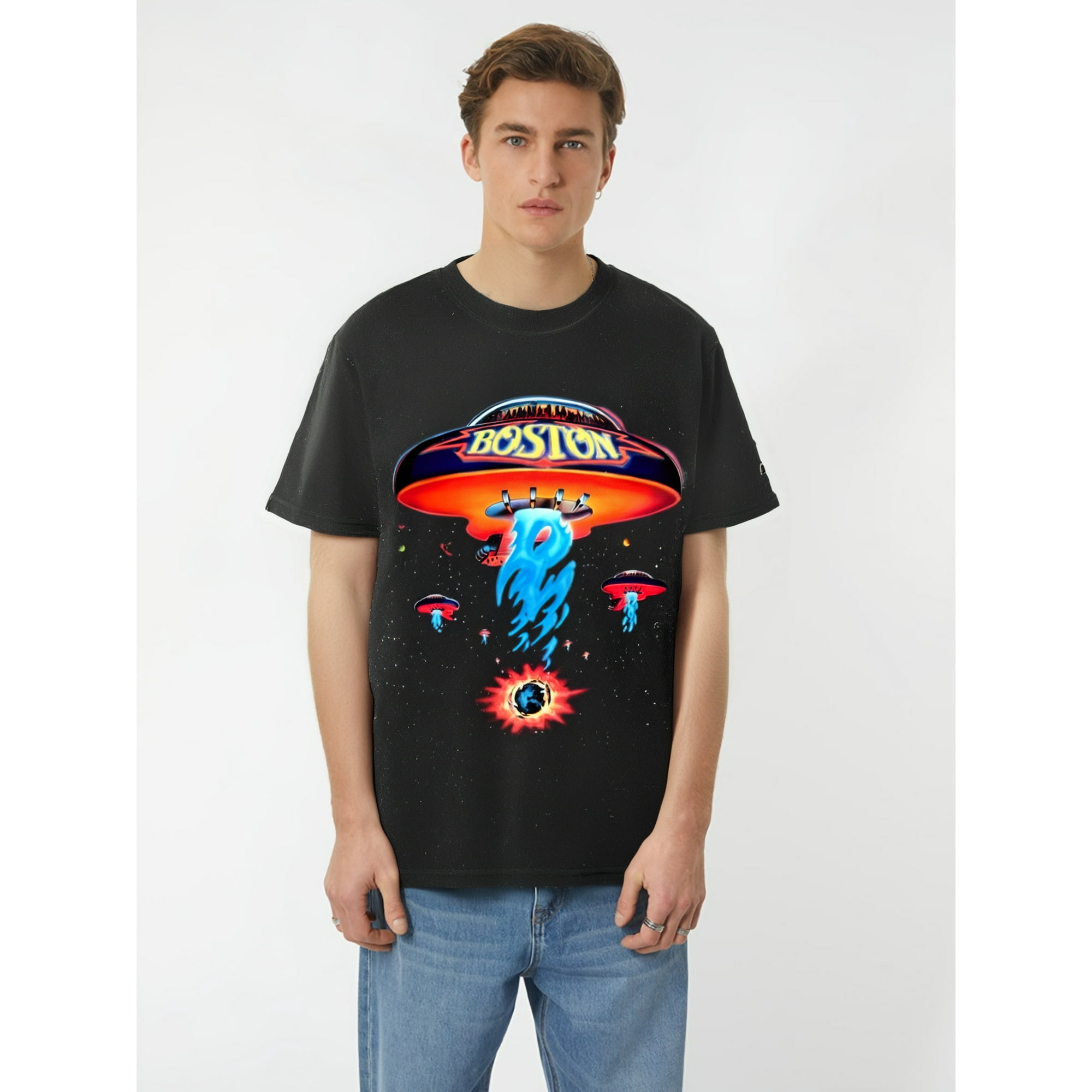 Click here for Generic Boston Band Tshirt Poster Shirt Spaceship... prices