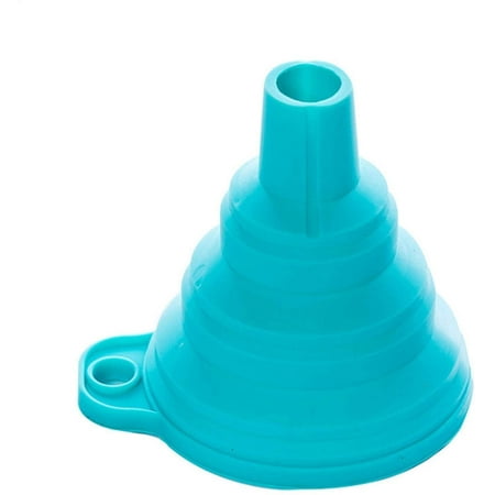 Bottle Food Grade Silicone Gel Folding Funnel Folding Telescopic Long ...