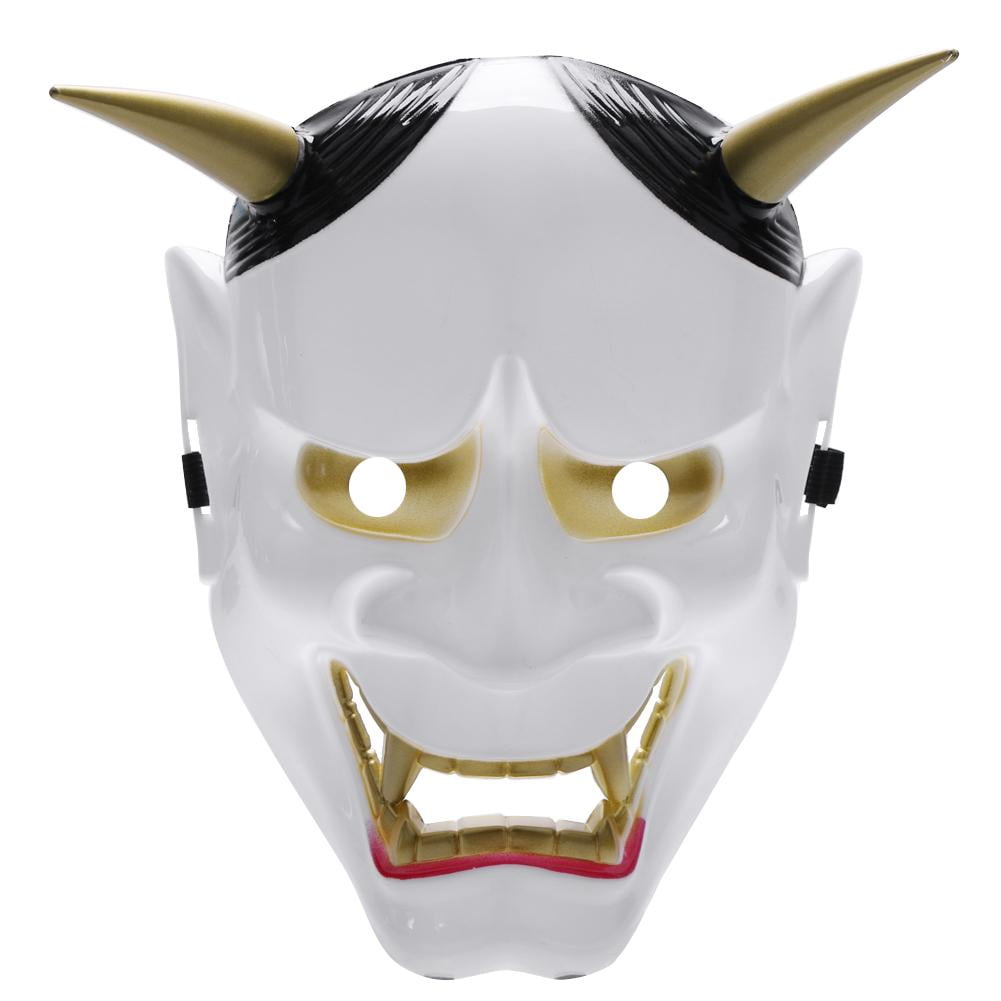 Máscara PVC Japonés Hannya Noh Cara Completa Halloween Cosplay Horror ...