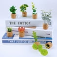 14PCS Small Cactus Kitchen Magnetic Plant Fridge Magnet, Miniature ...