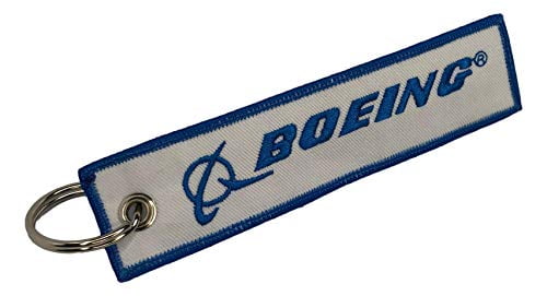 Boeing Pilot Aviation Key Chain - Boeing Aircraft - Woven High Quality ...