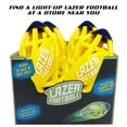 Lazer Light Up Glow Rubber Toy Football, Yellow, Pee Wee Size 3 ...