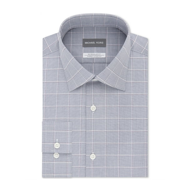 Michael Kors Mens Airsoft Button Up Dress Shirt chianti 17 Walmart