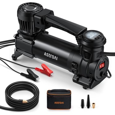 Kohree 12V Dual Cylinder Air Compressor,150 PSI Heavy Duty Tire Air Pump with 12.35 ft³/Min Fast ...