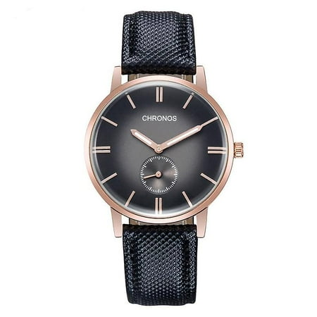 CHRONOS CH05 Simple Men Watch Waterproof Leather Strap Fashion Quartz ...