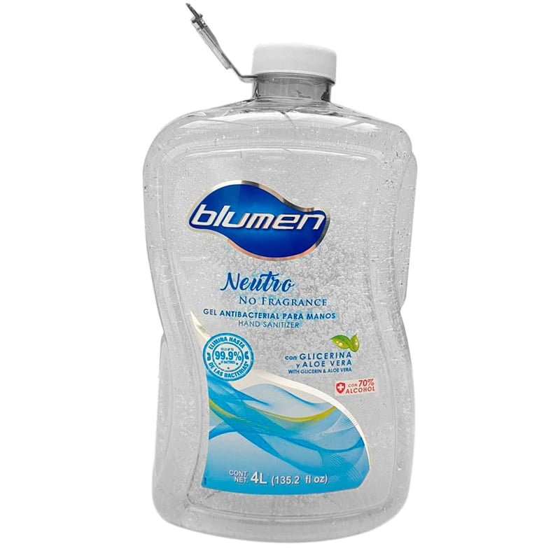 Gel 4 Litros Alcohol 70% Blum Blum. neutro | Bodega Aurrera en línea