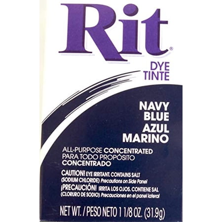 Rit Concentrated Powdered Fabric Dye, Navy Blue 1.13 oz ( Pack of 3 ...