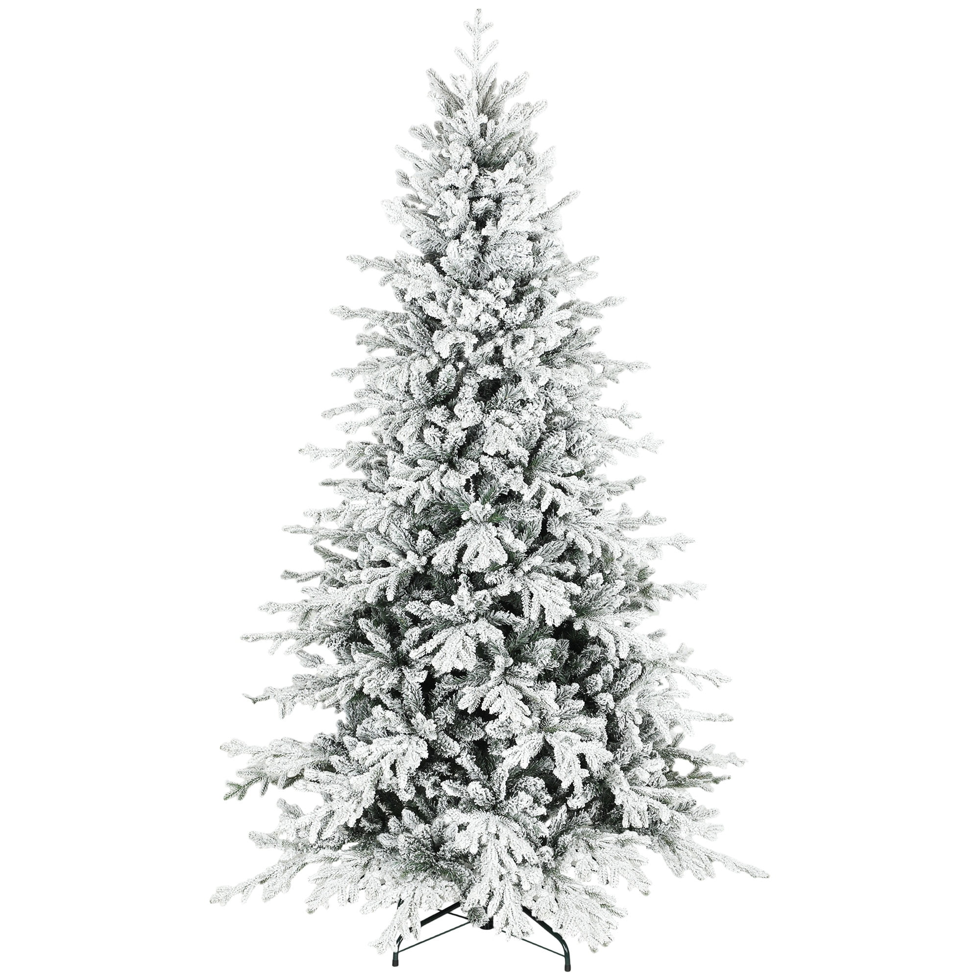 Click here for Homcom 7ft Christmas Tree  Full Flocked Pine Tree... prices