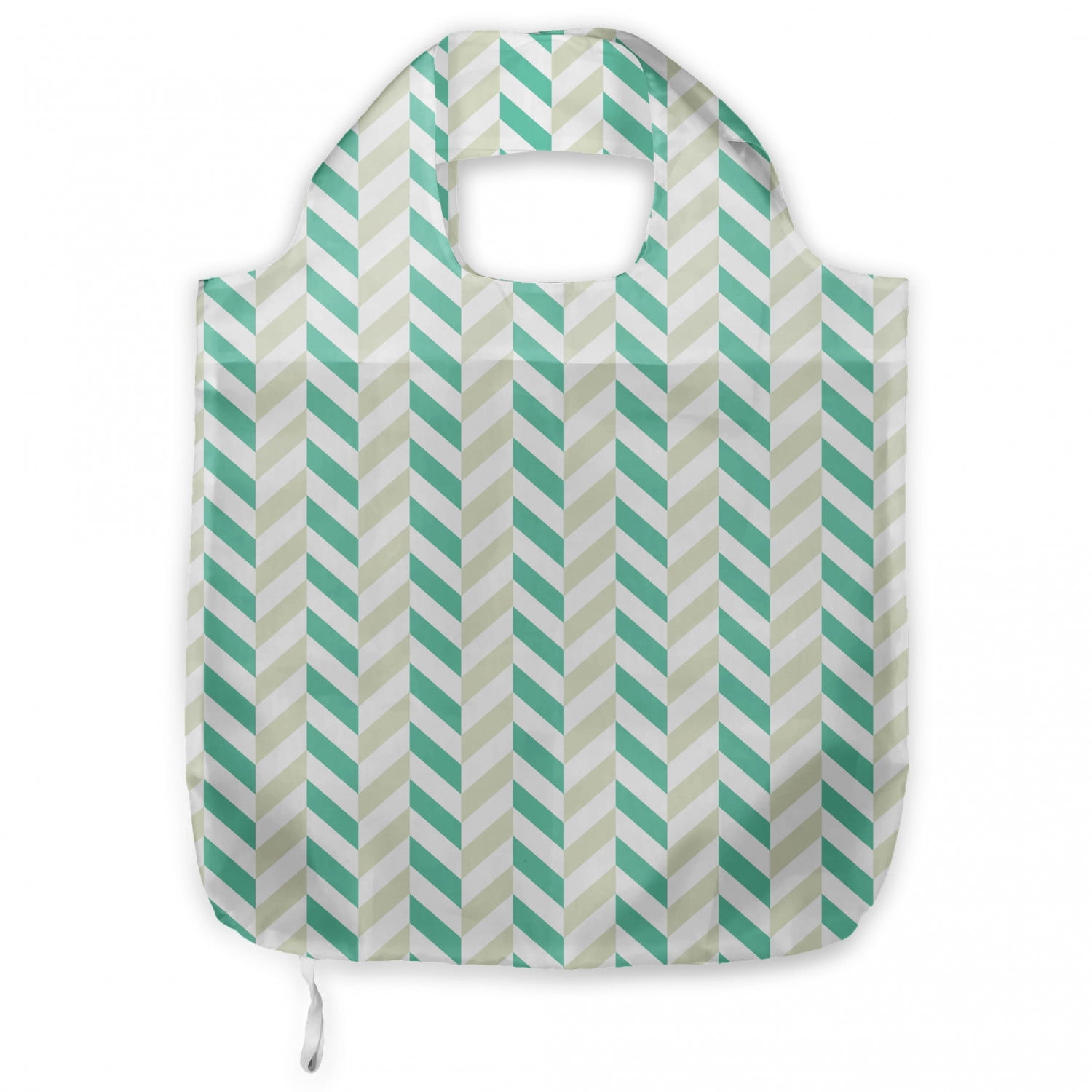 Chevron Portable Fabric Shopping Tote, Chevron Herringbone Pattern ...