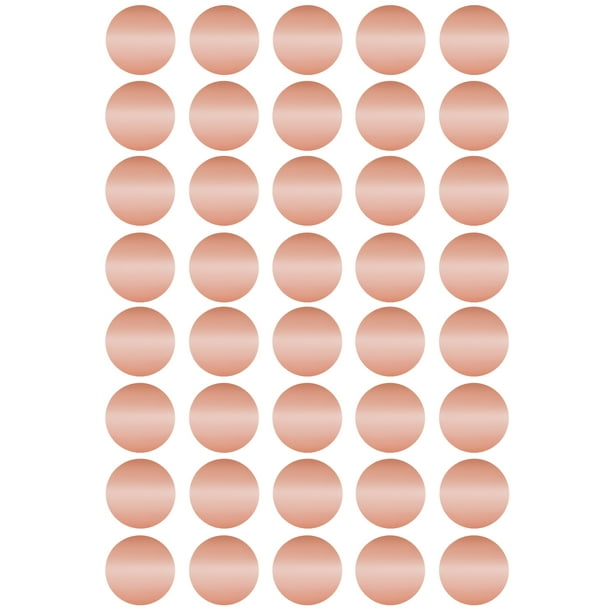 Royal Green Rose Gold Stickers Labels (19MM) Metallic Dots for ...