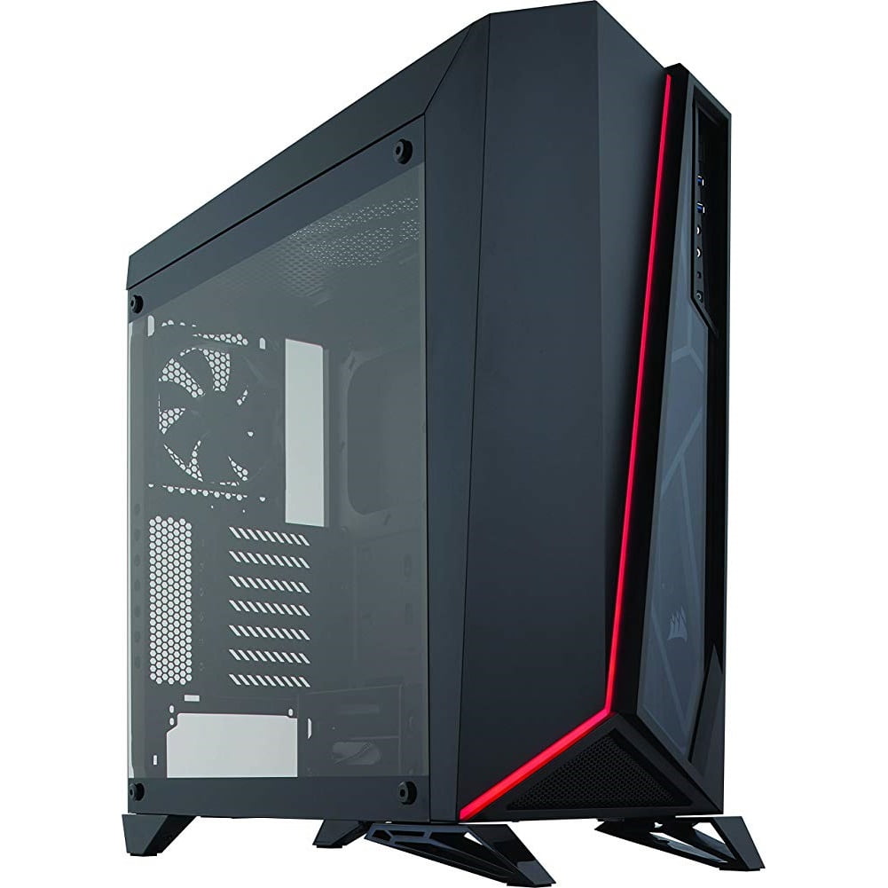 Corsair Carbide Spec-Omega Mid-Tower Tempered Glass Computer Case ...
