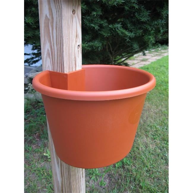 My Gaden Post LPT Large Planter Terracotta for 4x4 Lumber Wooden Post ...