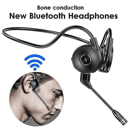 True Bone Conduction Bluetooth Wireless Headset With Detachable ...