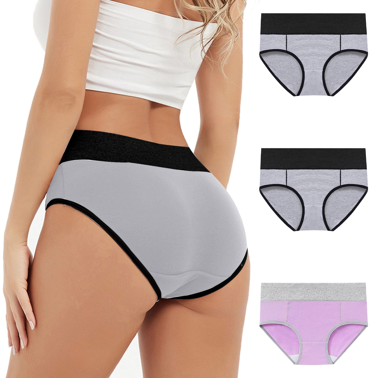 Click here for Egnmcr Womens Cotton Underwear  High Waist Breatha... prices