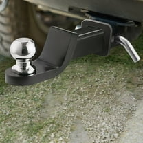 Trailer Hitch Mount with 2 in Ball & 5/8" Hitch Pin, Solid Steel ...