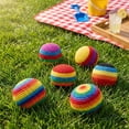Assorted Colors Soft Crochet Footbag - Kids’ Beginner Kickball for ...