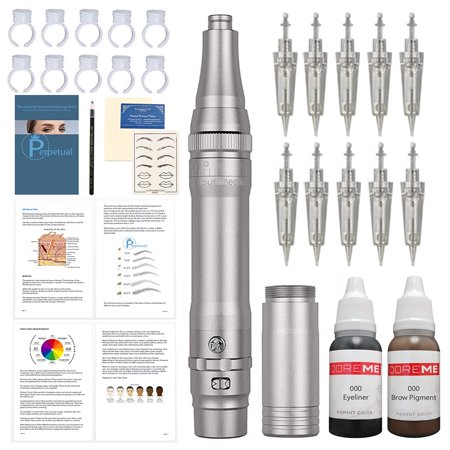 Minerva Wireless Artiste Permanent Makeup Kit Pen Machine Tattoo Needle ...