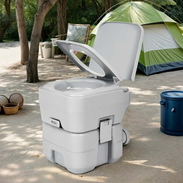 DWVO Portable Toilet for Camping, 3.96 Gallon Lightweight Outdoor ...