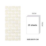 WRAPAHOLIC Gift Wrapping Tissue Paper - Triangle Printed Tissue Paper ...