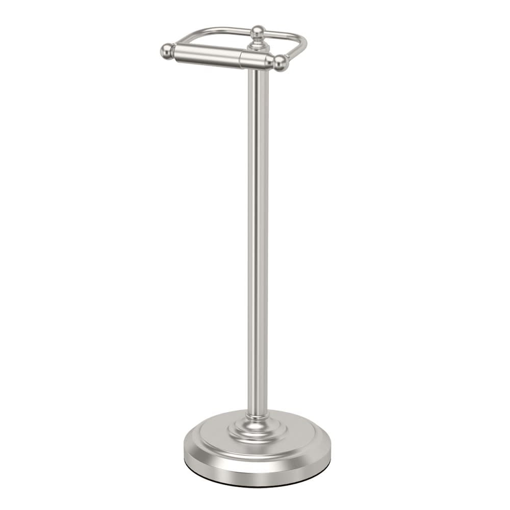 Gatco 1436 22" Single Bar Floor Standing Tissue Paper Stand - Nickel ...