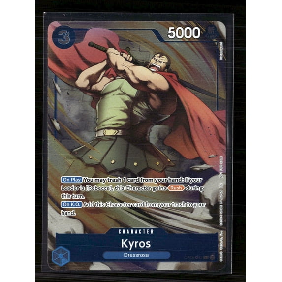 2023 One Piece Card Game Kingdoms of Intrigue Kyros Holo OP04-082 Alt ...
