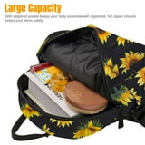 TSV Mini Sunflower Backpack, Floral Pattern, Women's Cute Purse ...