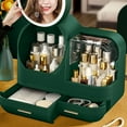 MDHAND Makeup Storage Organizer Box with Led Lighted Mirror - Walmart.com
