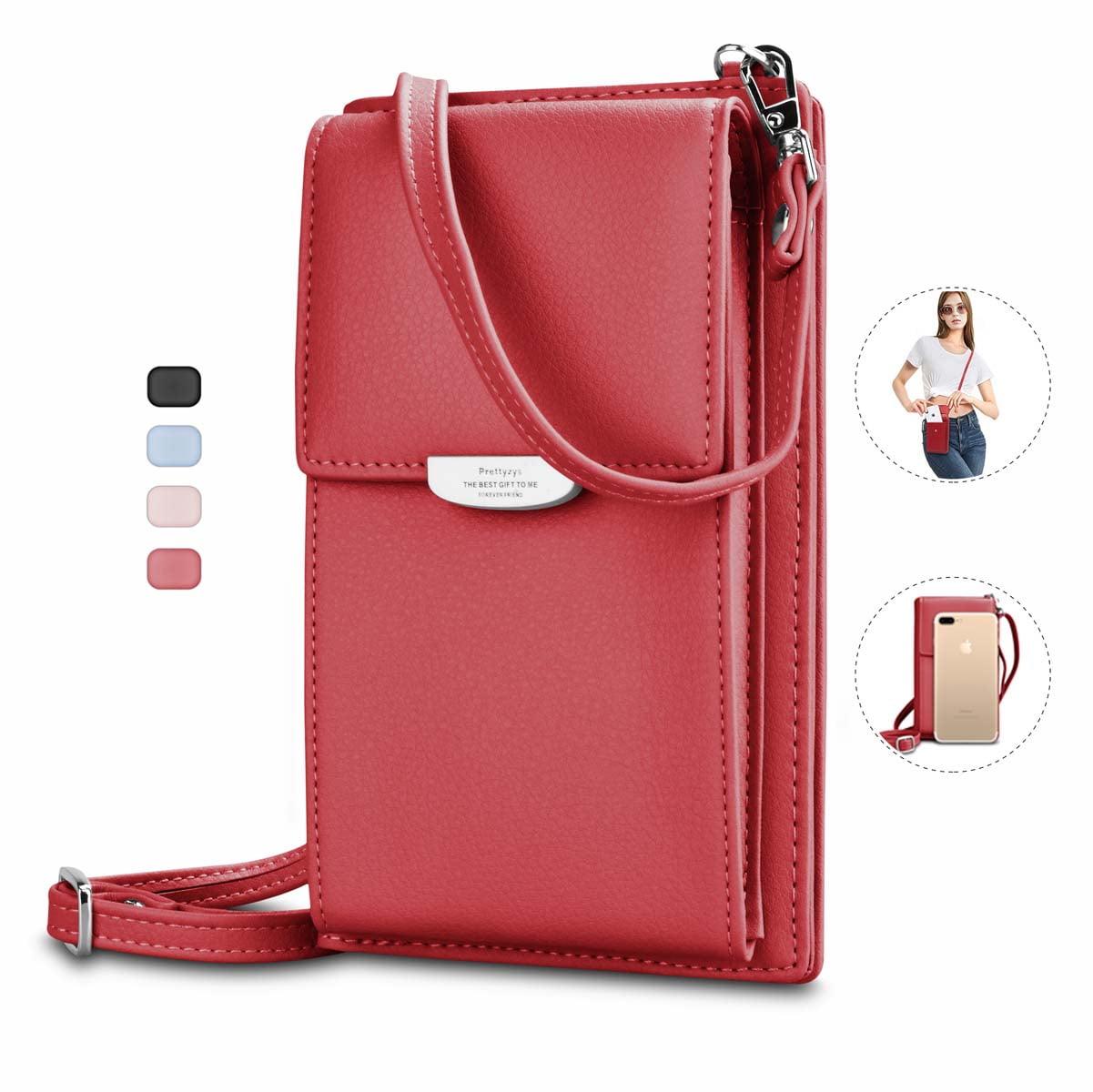Tekcoo Womens Crossbody Cellphone Bag, Small Shoulder Purse Wallet Case ...